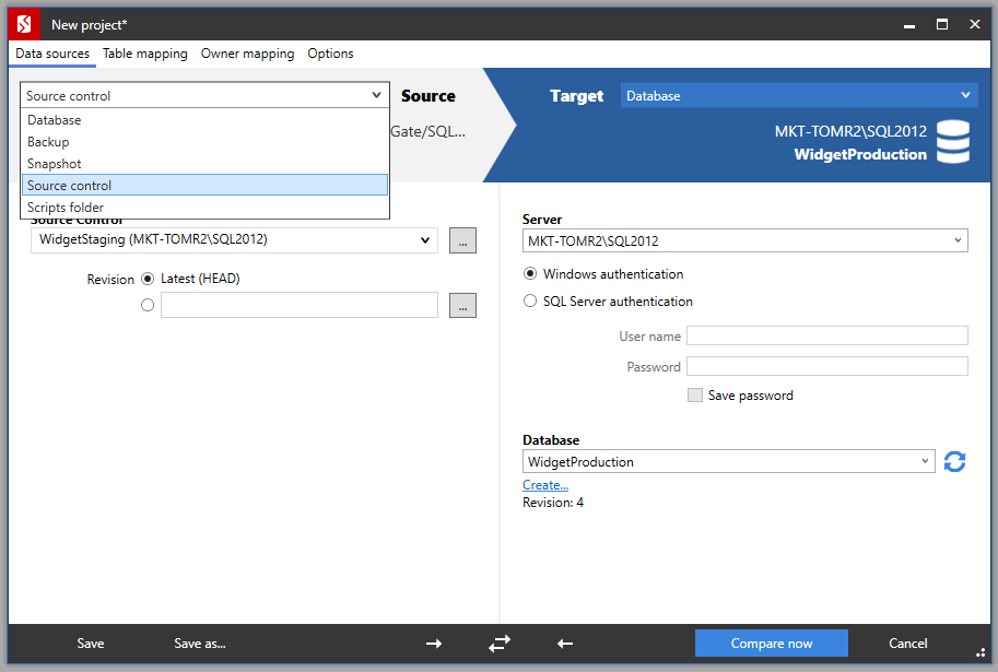 Red Gate SQL Compare DBMS Tools